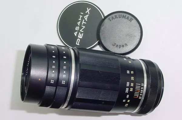 Pentax Tele-Takumar 200mm F/5.6 Asahi Opt. Co. M42 Screw Mount Manual Fo...