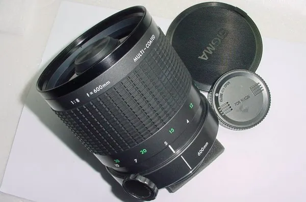 Sigma 600mm F/8 Mirror Telephoto Multi Coated Manual Focus Lens For Niko...