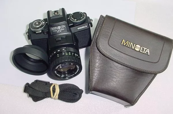 MINOLTA 110 ZOOM MARK II SLR 110mm Film Camera with 25-67mm MACRO Zoom L...