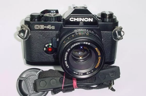 CHINON CE-4s 35mm Film SLR Manual Camera with CHINON 50mm F/1.7 MC Lens ...